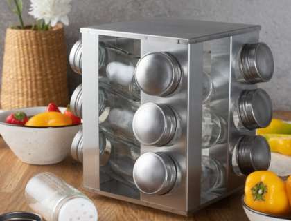 Stainless steel spice jars wholesale store