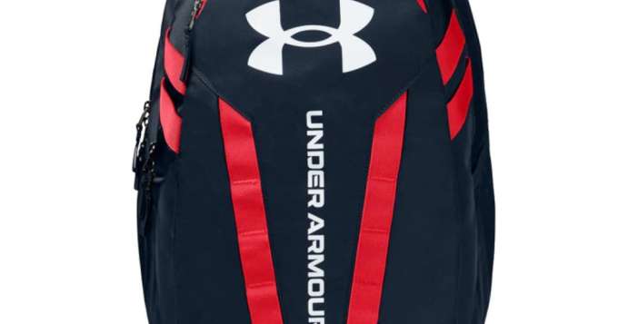 Red and blue under armour backpack store